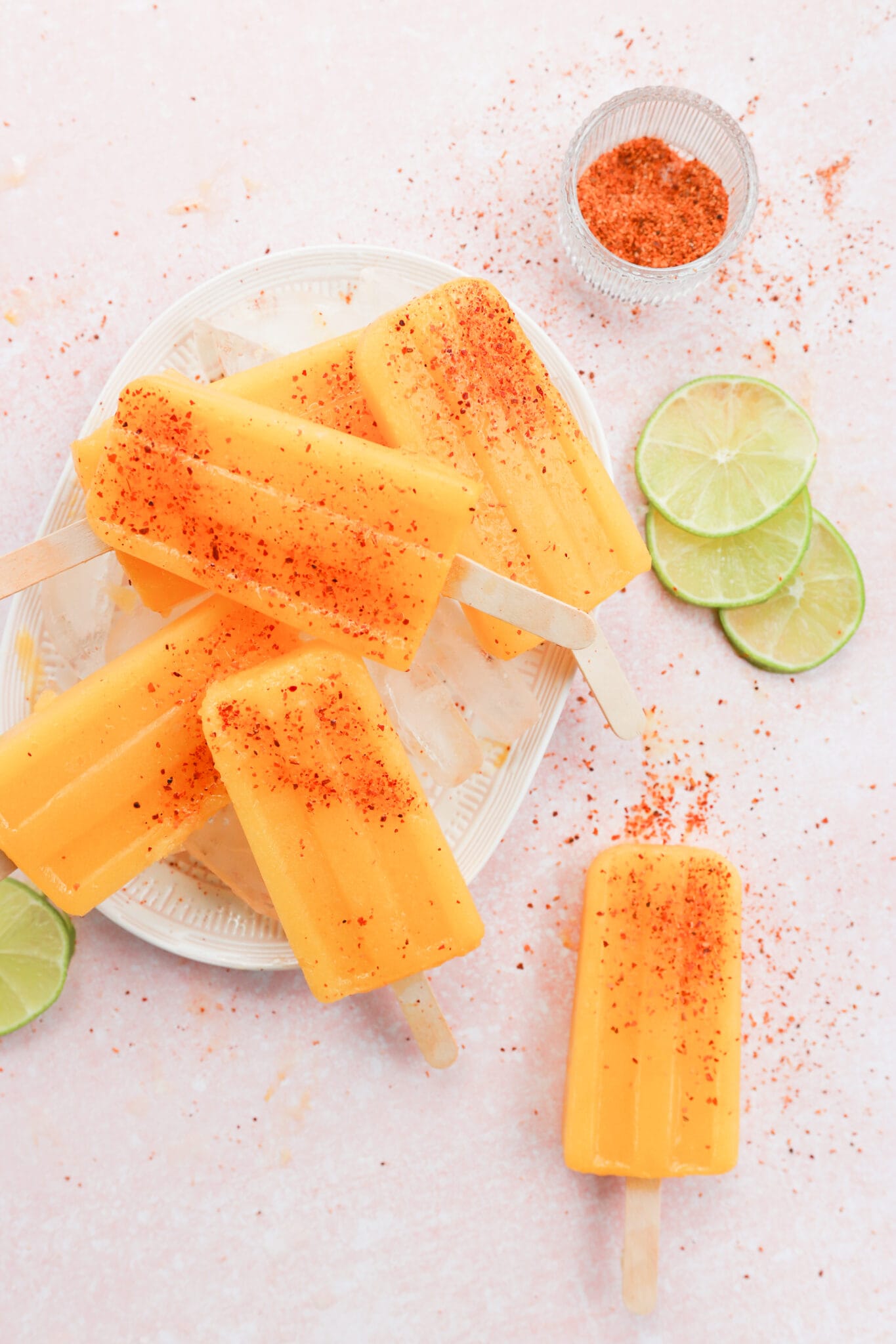 Sweet & Spicy Mango Tajin Popsicles - Lindsay Pleskot, RD