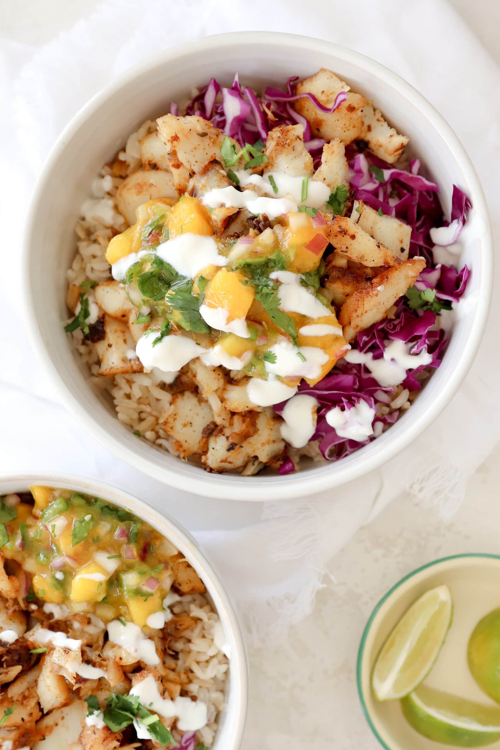 20 Minute Cajun Fish Taco Bowl - Lindsay Pleskot, RD